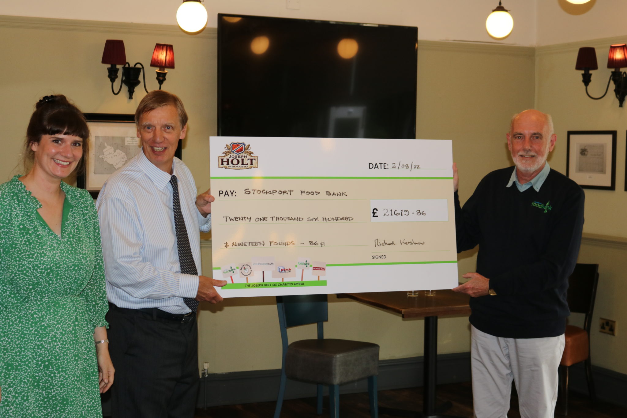 BIG HEARTED CUSTOMERS AT JOSEPH HOLT PUBS DONATE THOUSANDS TO FOOD ...